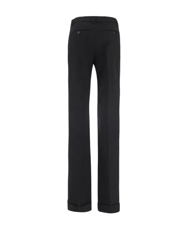 Saint Laurent Tailored Straight Leg Trousers - Black