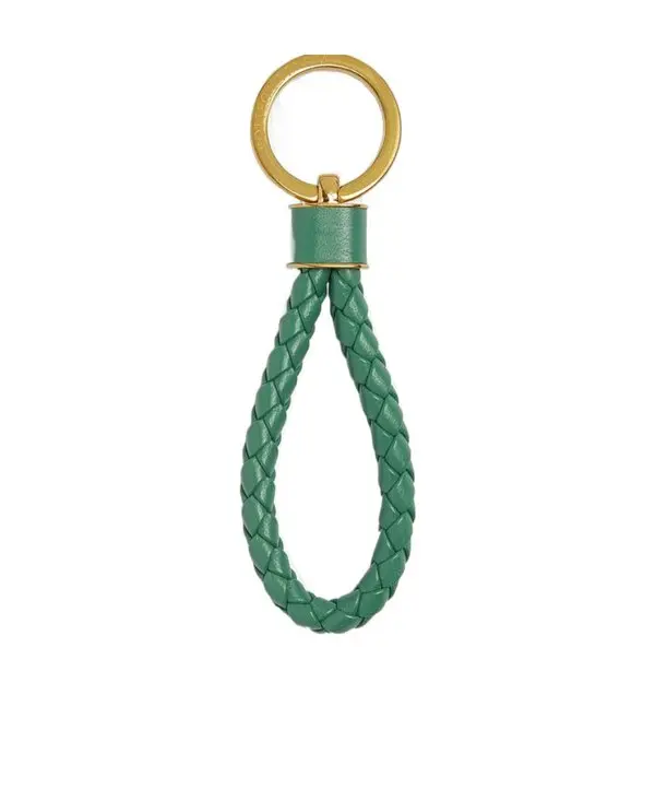 Bottega Veneta Leather Keychain - Green