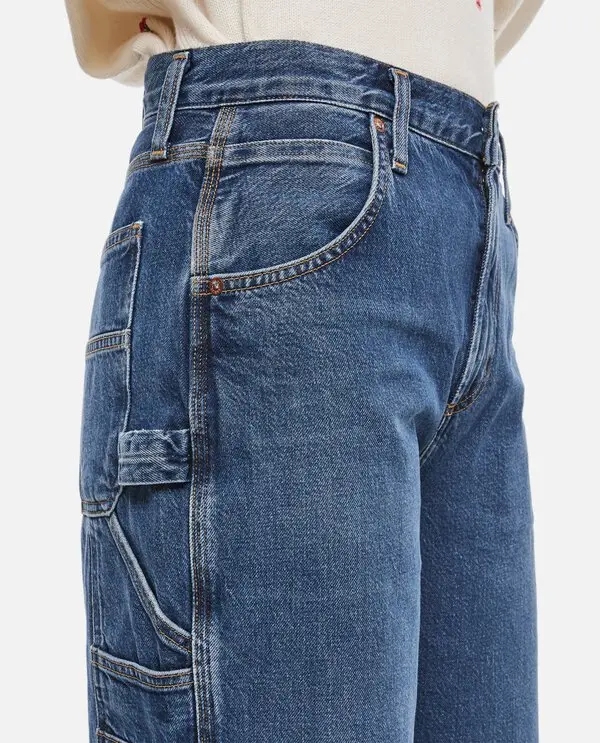 AGOLDE Wide-leg Jeans With Button Fly
