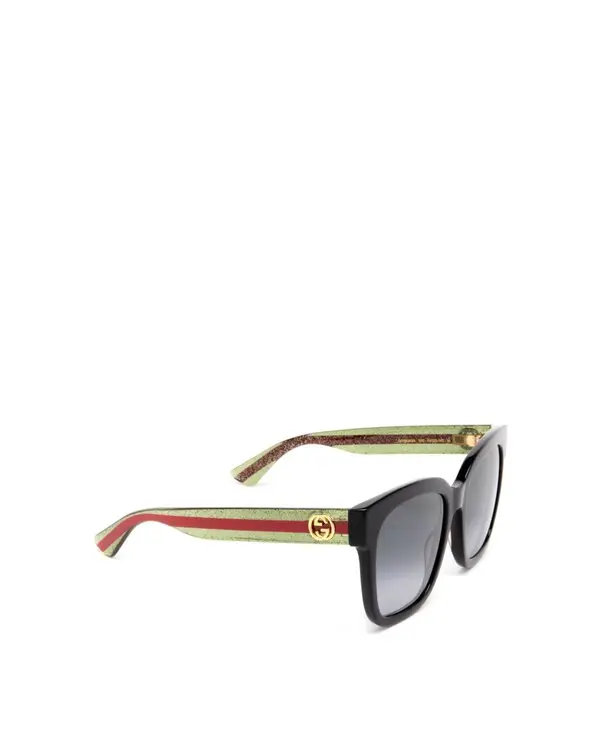 Gucci Square Frame Sunglasses With Logo Detail