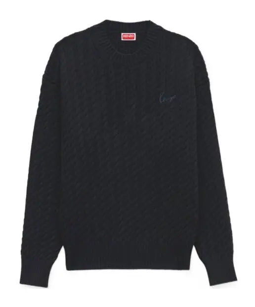 Kenzo Signature Embroidered Knit Jumper
