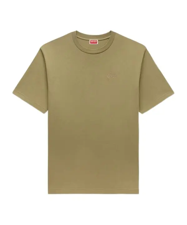 Kenzo Signature Embroidered T-shirt - Khaki