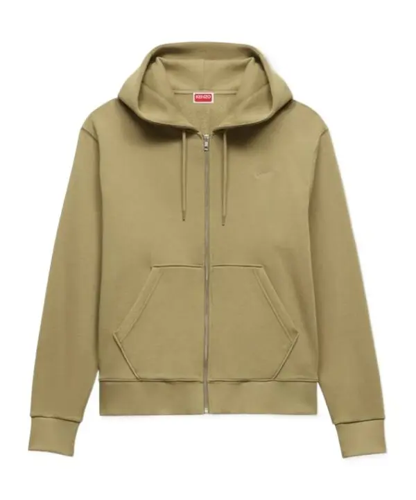 Kenzo Signature Embroidered Zip-up Hoodie