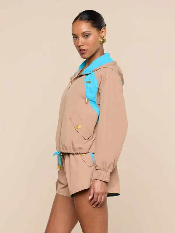 L'Agence Lark Windbreaker With Color Blocking
