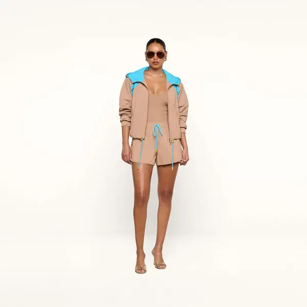 L'Agence Lark Windbreaker With Color Blocking