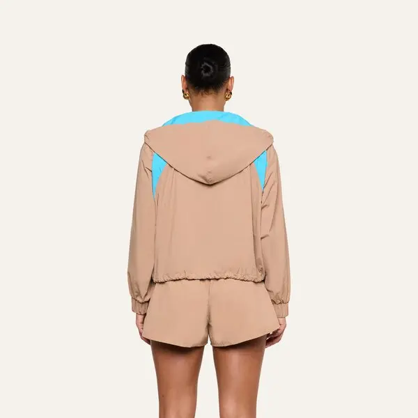 L'Agence Lark Windbreaker With Color Blocking