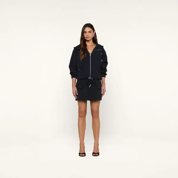 L'AGENCE Miro Hooded Windbreaker