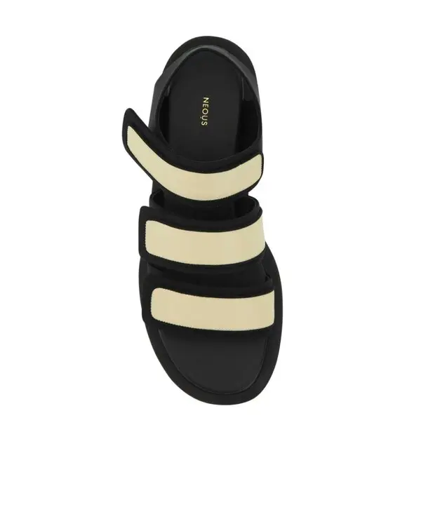 NEOUS Triple Strap Flat Sandals