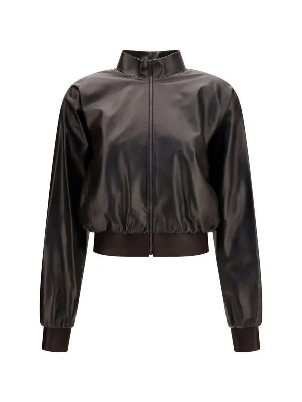 Gucci Soft Nappa Leather Bomber Jacket