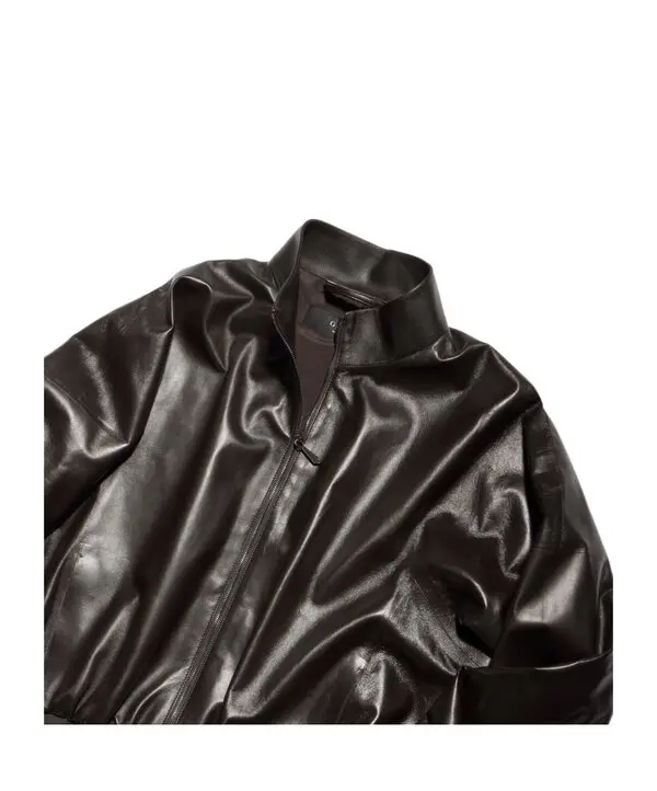 Gucci Soft Nappa Leather Bomber Jacket