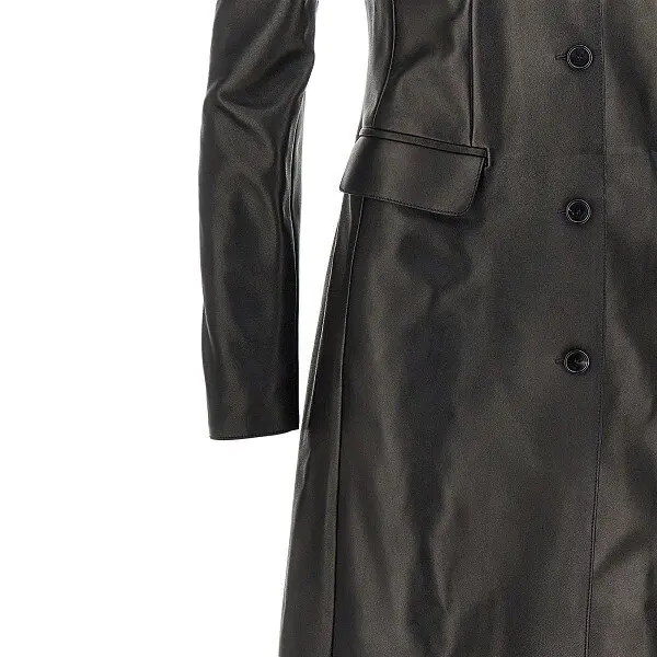 Gucci Single-breasted Leather Coat