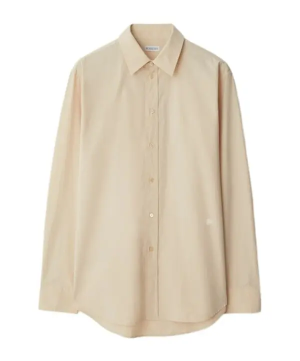 Burberry Edk Embroidered Long-sleeved Shirt
