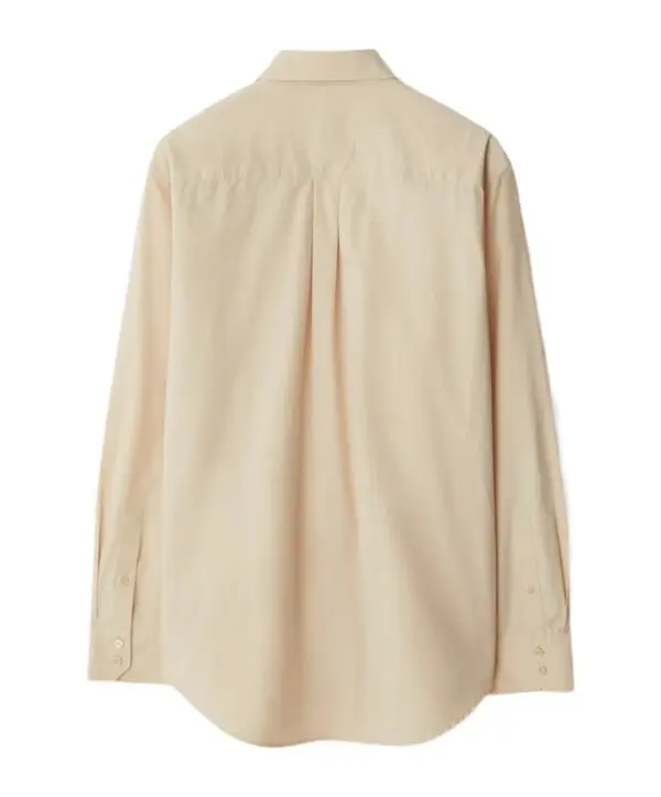 Burberry Edk Embroidered Long-sleeved Shirt