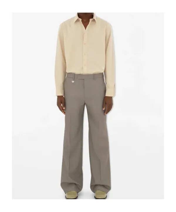 Burberry Edk Embroidered Long-sleeved Shirt