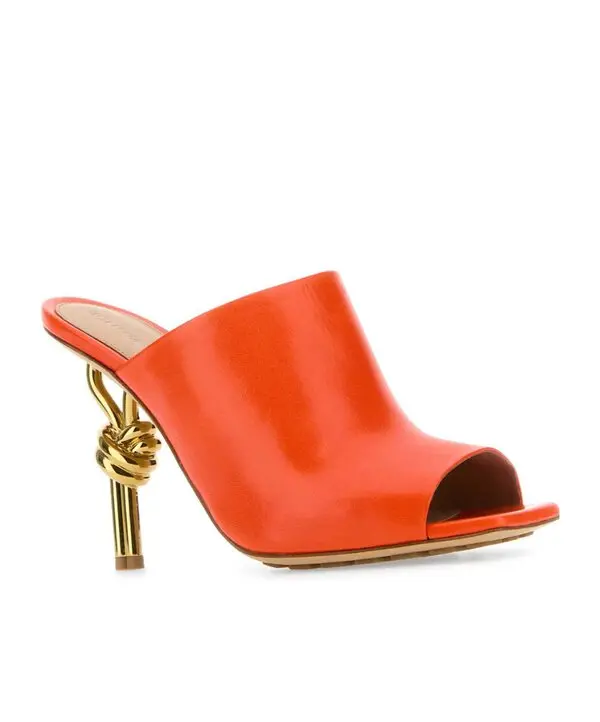 Bottega Veneta Knot Detailed Open Toe Mules