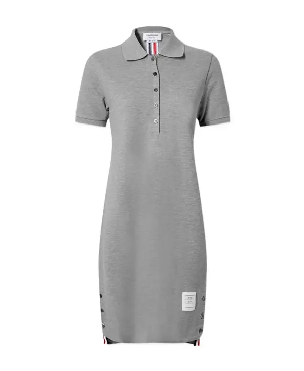 Thom Browne Asymmetric Hem Mini Polo Dress