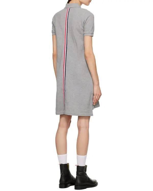 Thom Browne Asymmetric Hem Mini Polo Dress