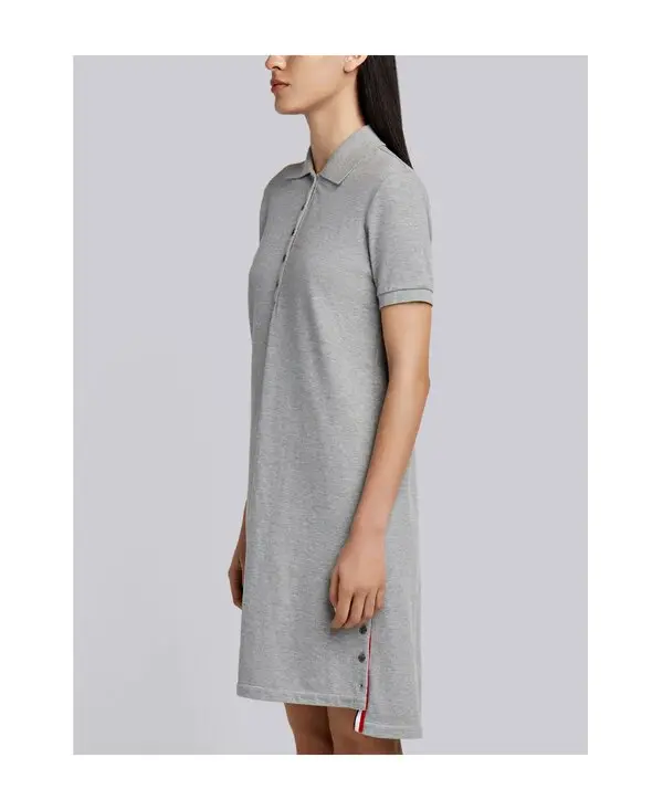 Thom Browne Asymmetric Hem Mini Polo Dress
