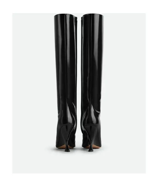 Bottega Veneta Pointed Toe Wedge Heel Zip Up Boots