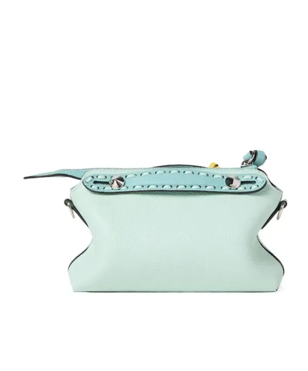 Fendi Selleria Grained-leather Mini Tote Bag - Green