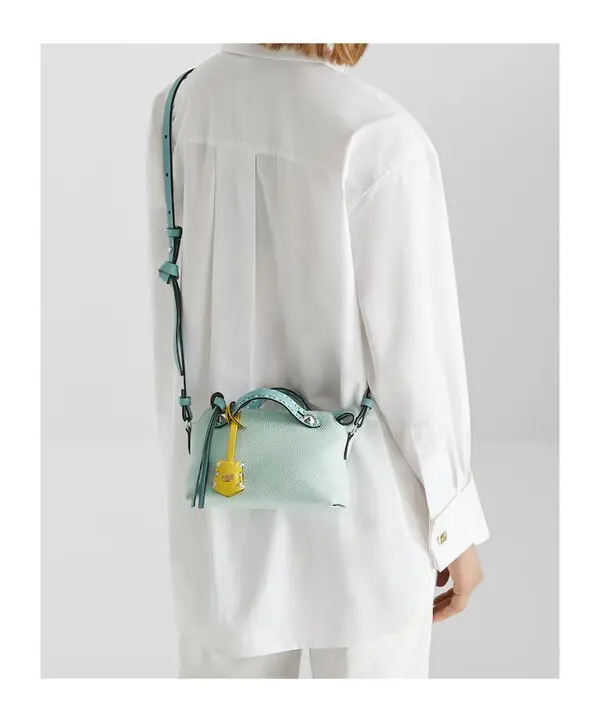 Fendi Selleria Grained-leather Mini Tote Bag - Green