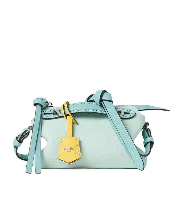 Fendi Selleria Grained-leather Mini Tote Bag - Green
