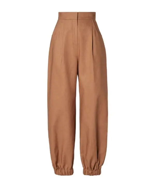 Fendi Balloon-waist Elasticated Cuffs Pants