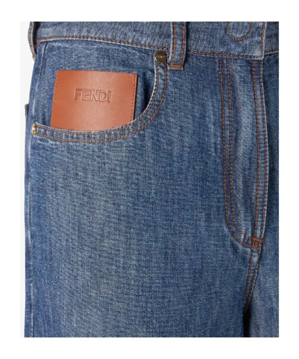 Fendi Wide-leg Full Length Jeans