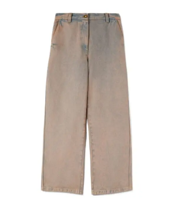 Palm Angels Logo-embroidered Overdyed Jeans