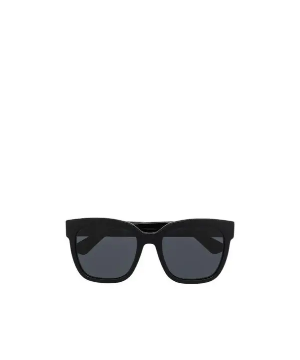 Gucci Square Frame Sunglasses With Logo Detail - Black