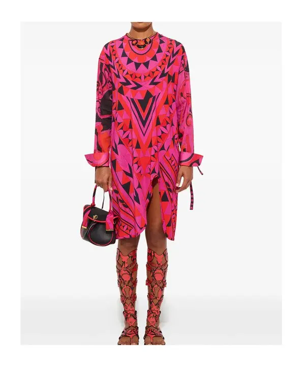 Emilio Pucci Printed Long Sleeve Dress