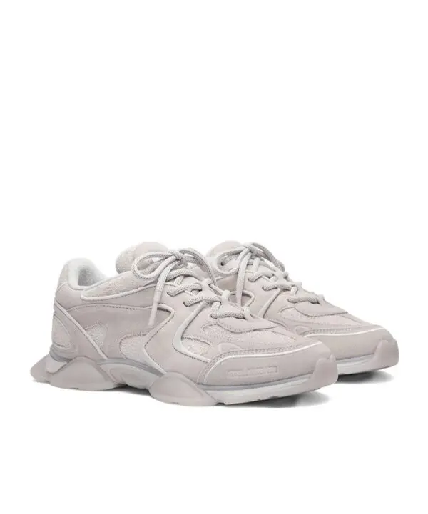 Axel Arigato Lace-up Sneakers With Patchwork Design - Gray