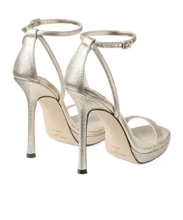 JIMMY CHOO Buckle Platform High-heeled Sandals