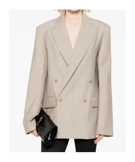 THE FRANKIE SHOP Double-breasted Suit Jacket