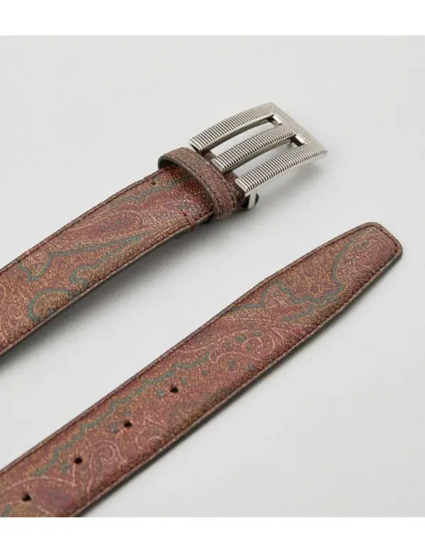 Etro Paisley Printed Belt