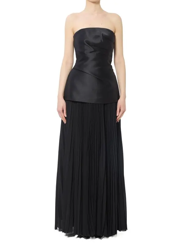 Solace London Claudette Pleated Maxi Dress