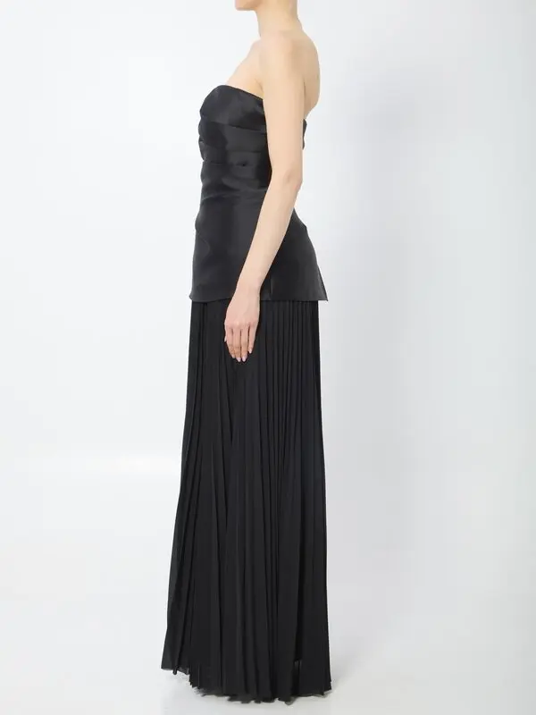 Solace London Claudette Pleated Maxi Dress