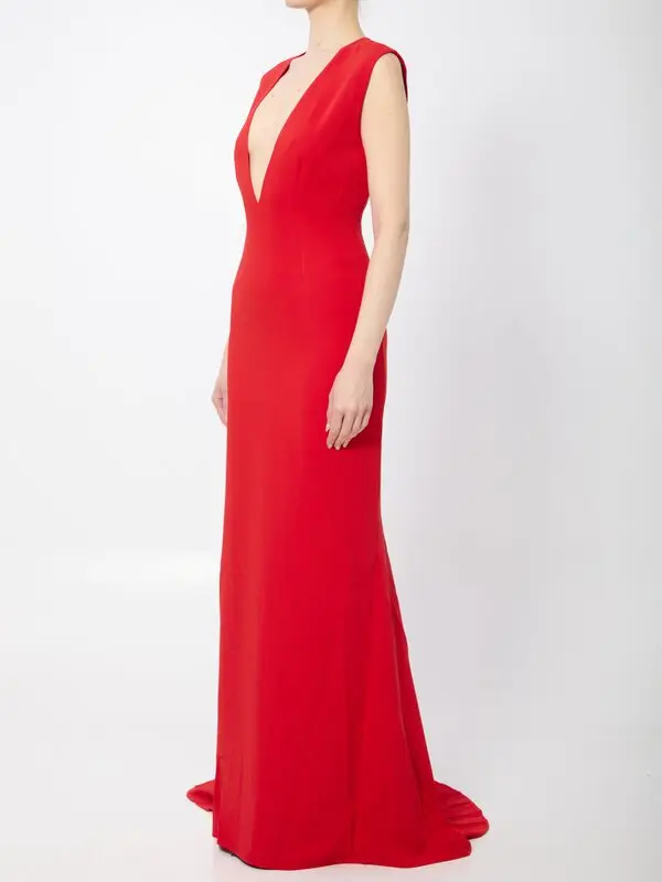 Solace London Althea Plunge Maxi Dress