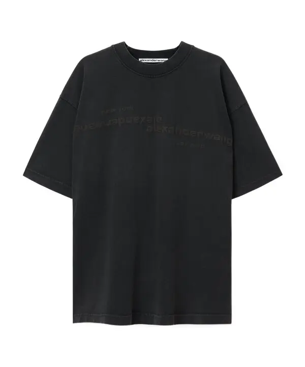 Alexander Wang Mirrored Logo Short-sleeved T-shirt