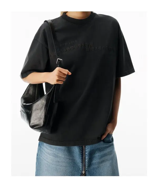 Alexander Wang Mirrored Logo Short-sleeved T-shirt