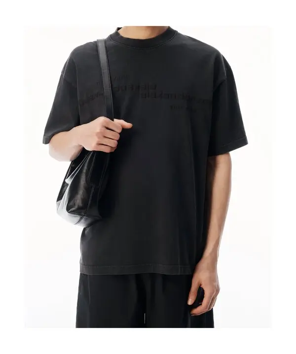 Alexander Wang Mirrored Logo Short-sleeved T-shirt