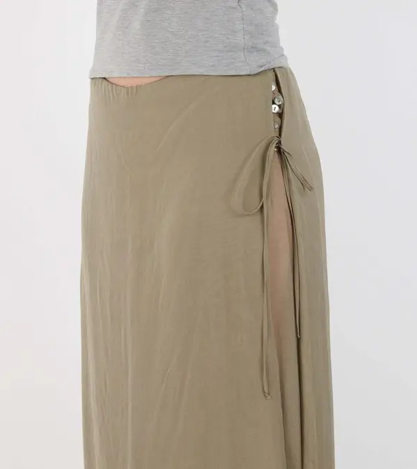 Paloma Wool Straight-leg Loose-fit Pants With Layered Skirt Detail