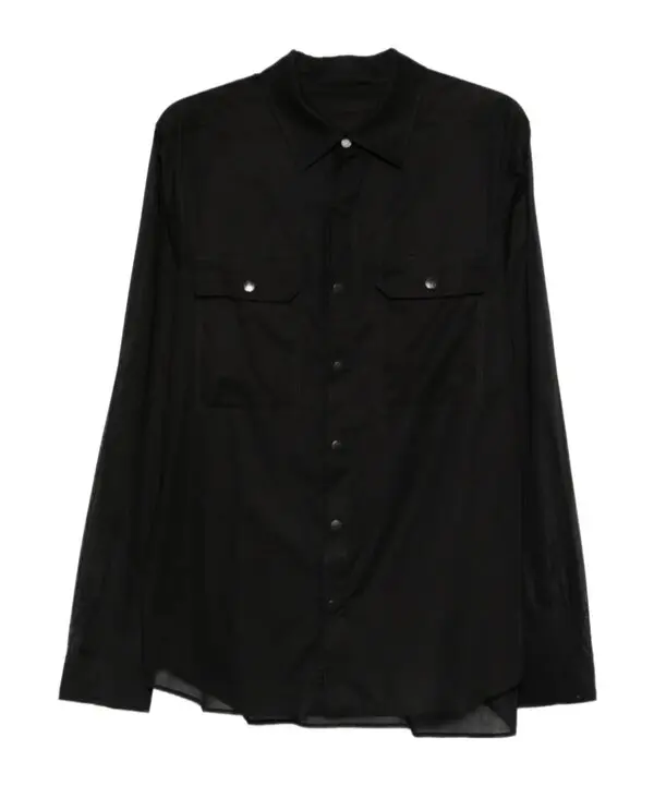 Rick Owens Chest Pockets Shirt - Black