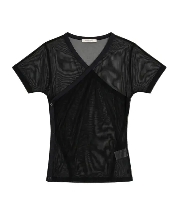 Paloma Wool Sheer V-neck Short Sleeve T-shirt