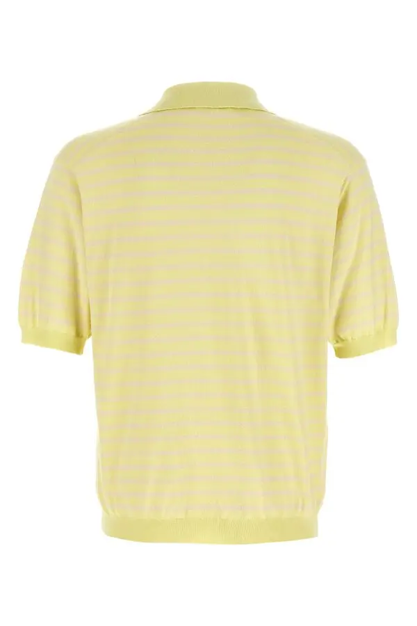 Auralee Collared Long-sleeve Polo Shirt
