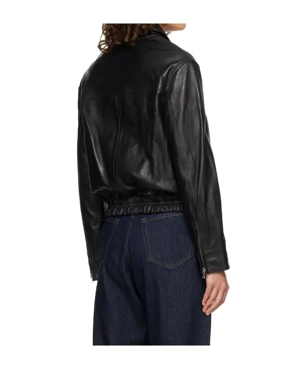 Nour Hammour Clint Zip-up Leather Jacket