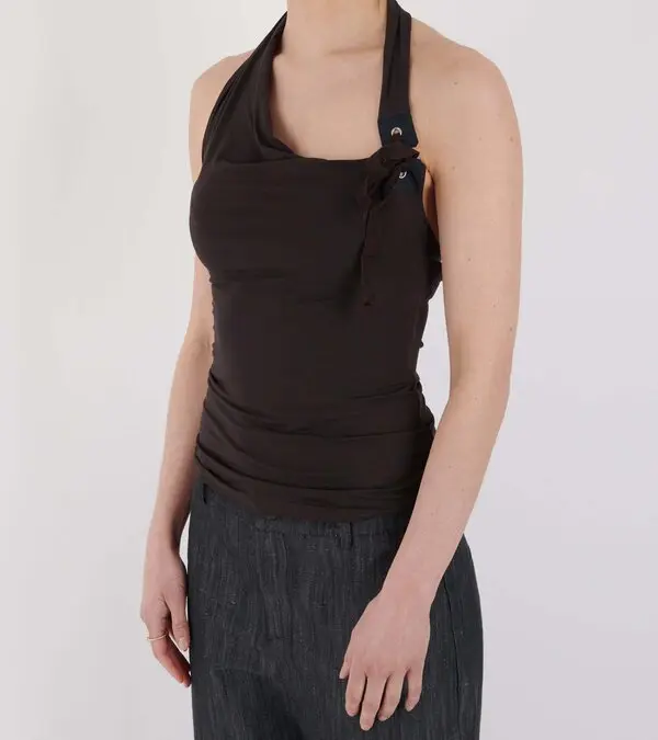Paloma Wool Sleeveless Off-shoulder Backless Top