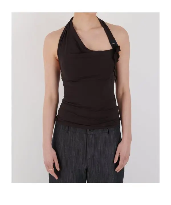 Paloma Wool Sleeveless Off-shoulder Backless Top