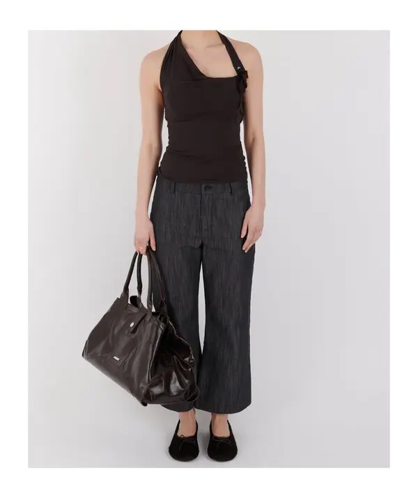 Paloma Wool Sleeveless Off-shoulder Backless Top