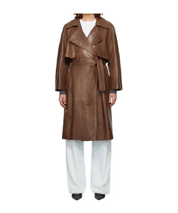 Nour Hammour Long Sleeved Trench Coat